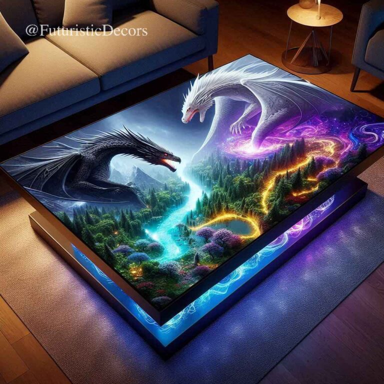 Stunning Dragon Themed Coffee Table: Combining Bold Style and Practical ...