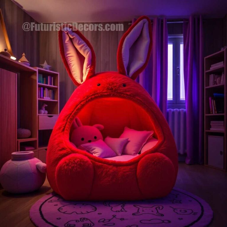 Create a Kid-Friendly Reading Hideaway with a Bunny Lounging Den