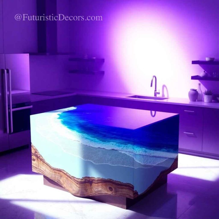 Transform Your Kitchen with an Active Scene Beach Countertop
