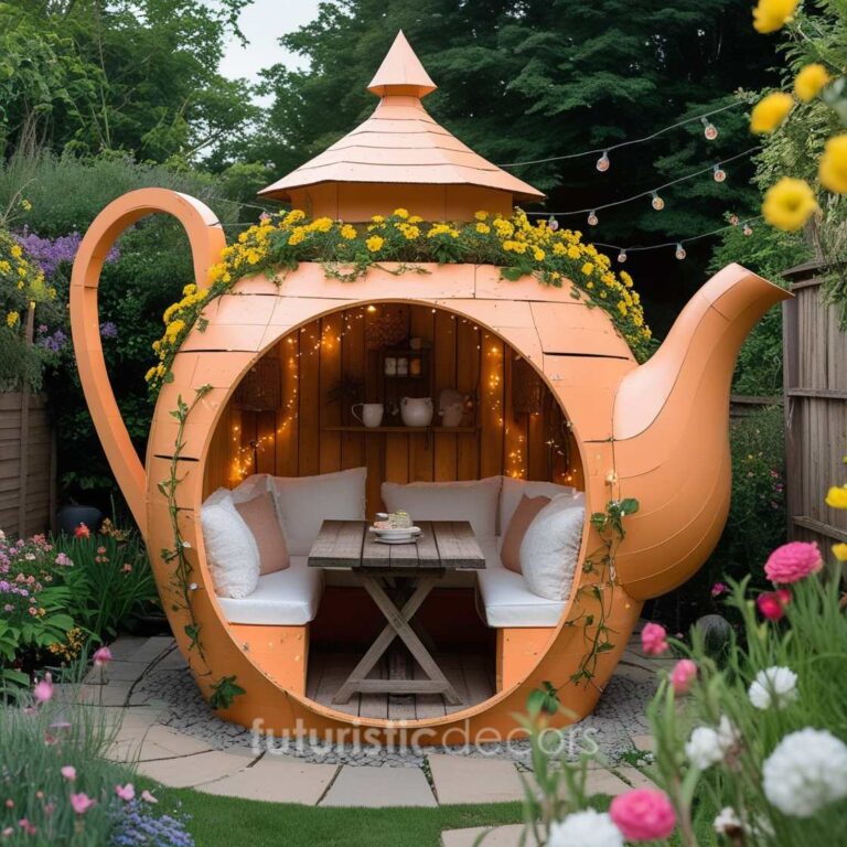 Designing the Perfect Teatime Retreat: The Teapot Pallet Garden Pod