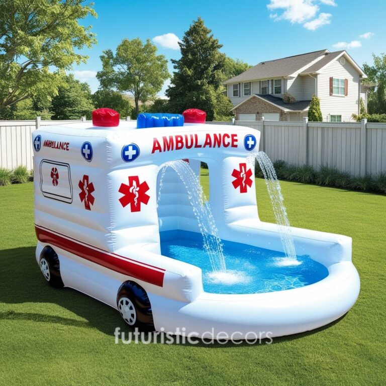 Inflatable Emergency Vehicle Pool: The Ultimate Backyard Fun for Kids