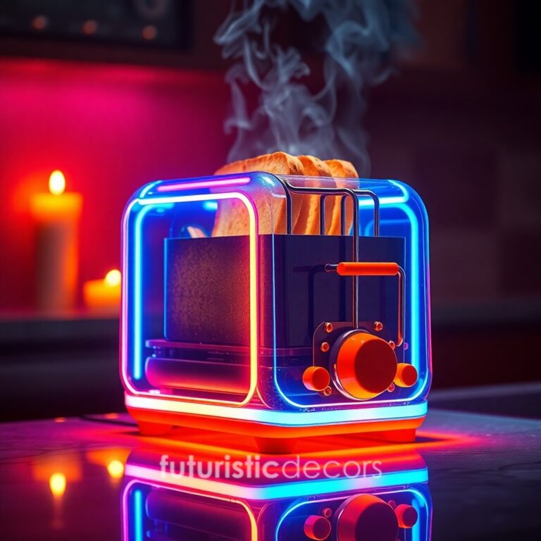 Neon Toasters Made From Glass: The Future of Stylish Kitchen Appliances