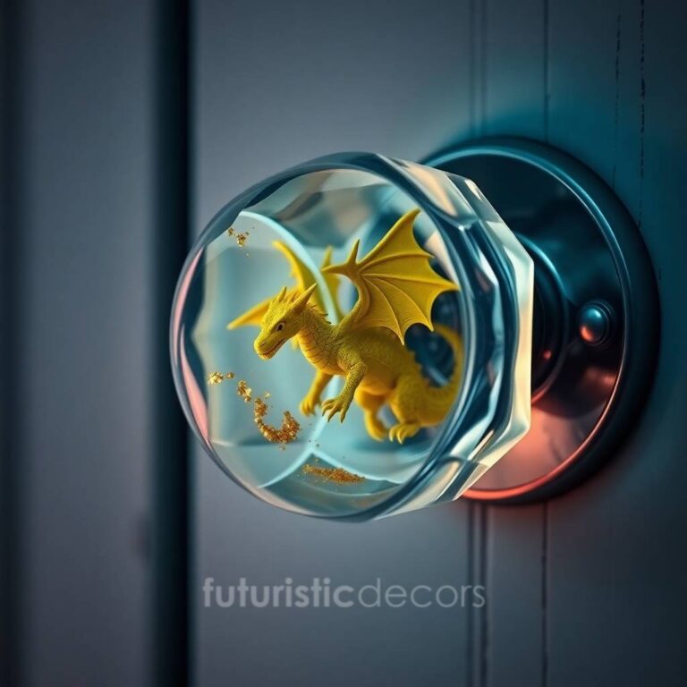 Dragon Door Knobs: Transparent Epoxy Designs That Illuminate Your Entryway