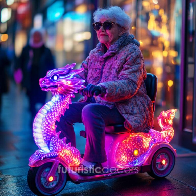 Glowing dragon mobility scooters | A New Era of Fiery Freedom