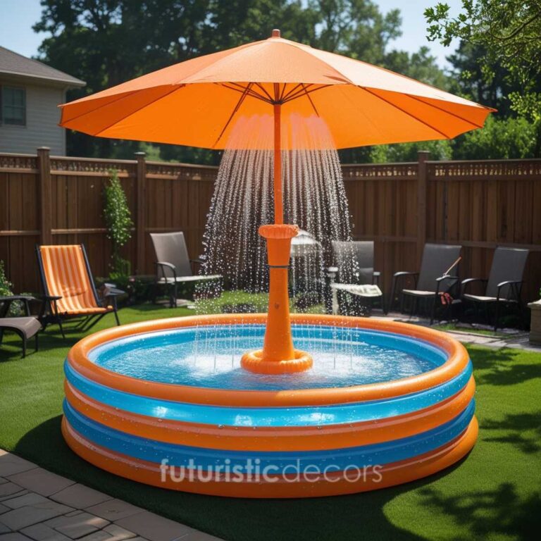 Inflatable Umbrella Pools | Umbrella Pool with Waterfall Showers