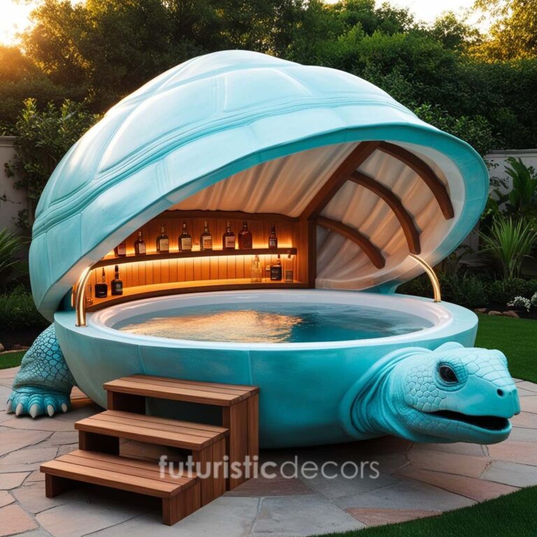 Tortoise Hot Tub Pod for Outdoor House: Slow Down and Embrace the Warmth