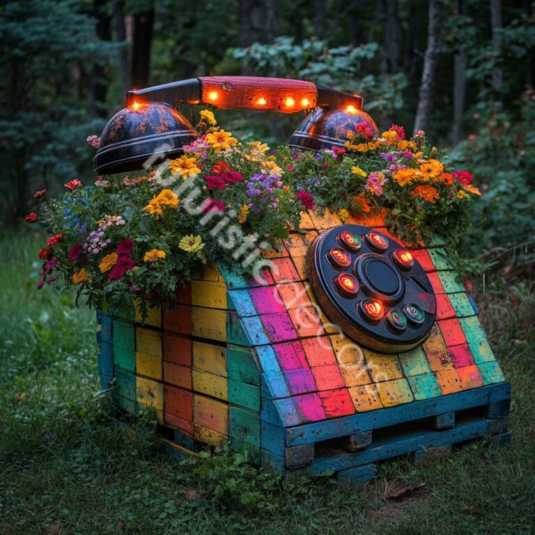 DIY Guide: Building Your Own Telephone Shaped Pallet Planter