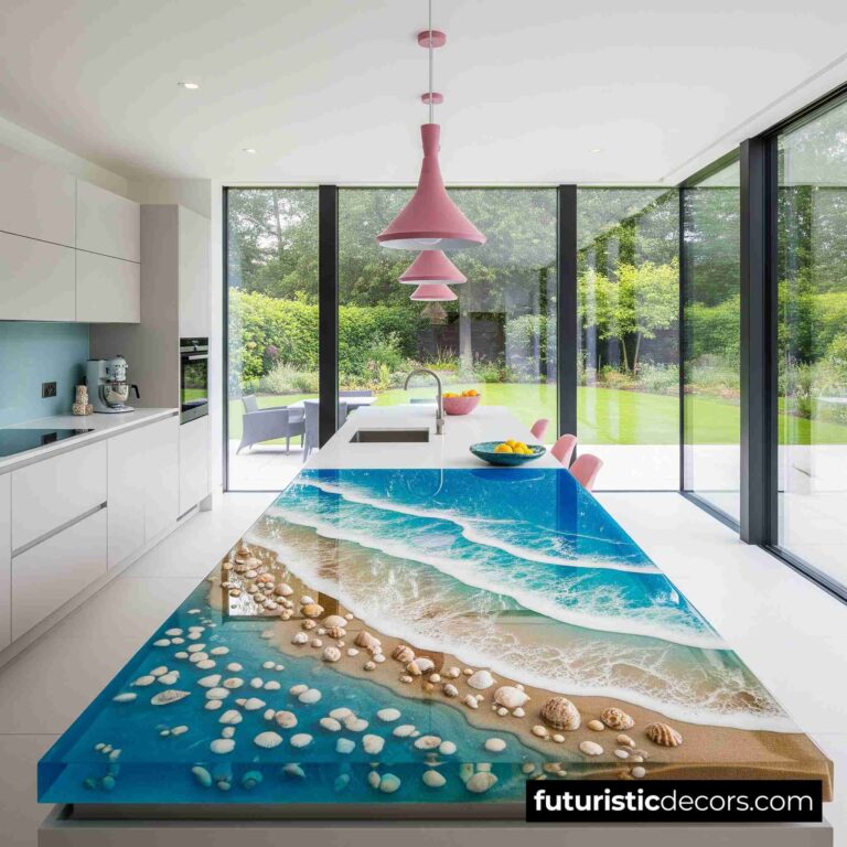 Beach Countertops Kitchen Islands for a Coastal Culinary Vibe