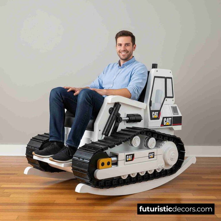 Bulldozer Rocking Chairs That Bring Construction Fun Indoors