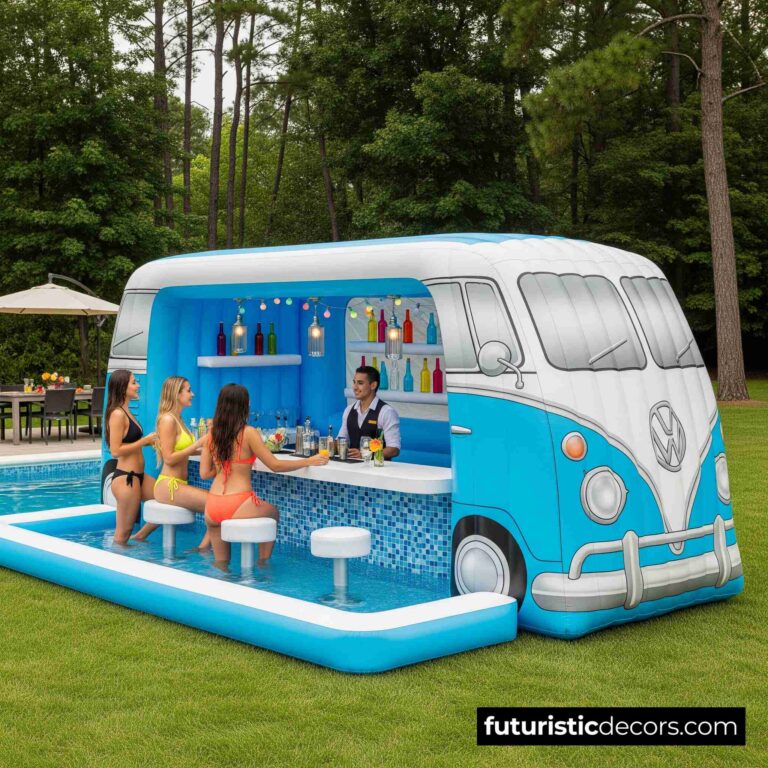 Chill in Style With These Inflatable VW Bus Bar Pools