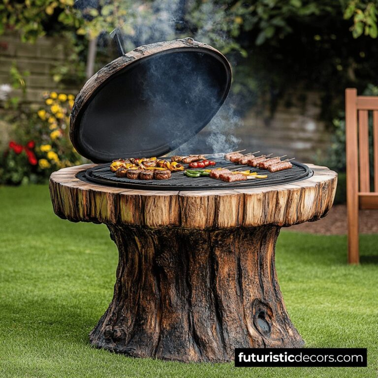 Tree Stump Barbecue Grill Designs That Wow at Every Garden Party