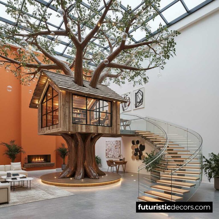 Indoor Treehouse Office - Build Your Own Elevated Workspace
