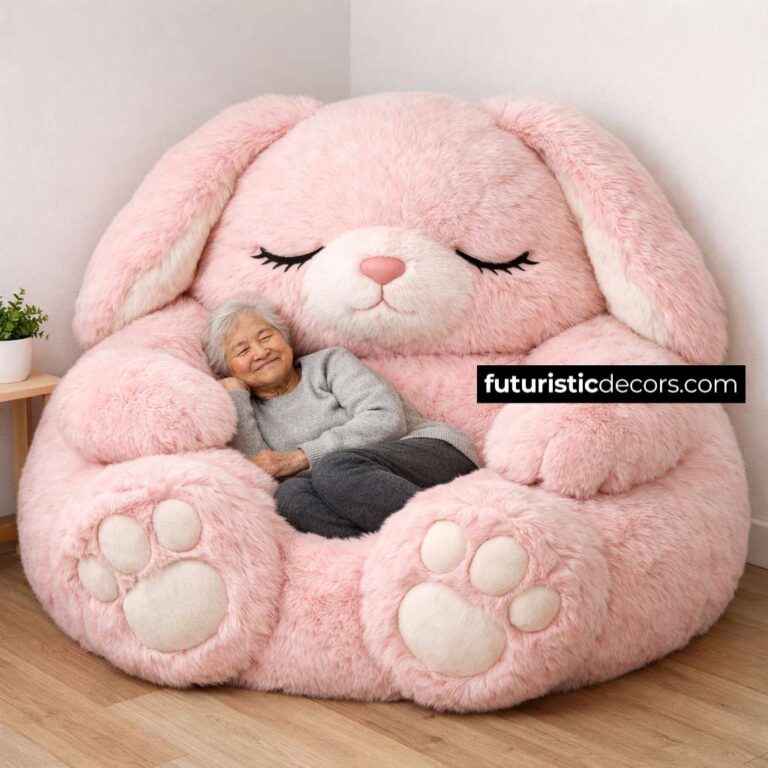 Bunny Shaped Bean Bag | Pink, Yellow & More Adorable Variations