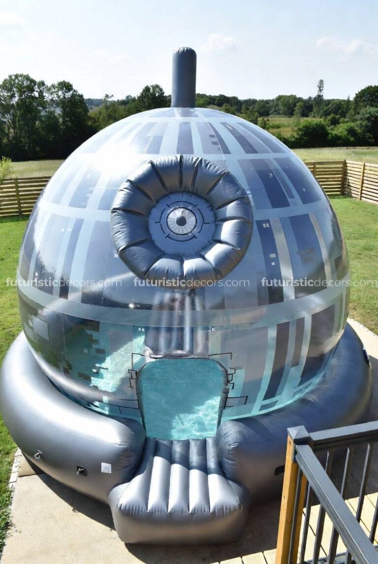 Giant Inflatable Death Star Pool - Splashy Fun with Galactic Style